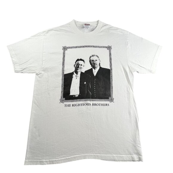Hanes | Shirts | Vtg The Righteous Brothers Shirt Mens Large White ...